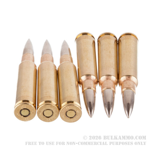 10 Rounds of Bulk 7.5x55mm Swiss Ammo by RUAG Munitions - 174gr FMJBT