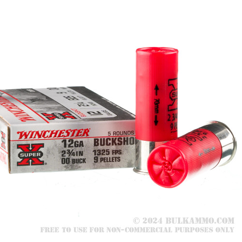250 Rounds of Bulk 12ga Ammo by Winchester - 00 Buck